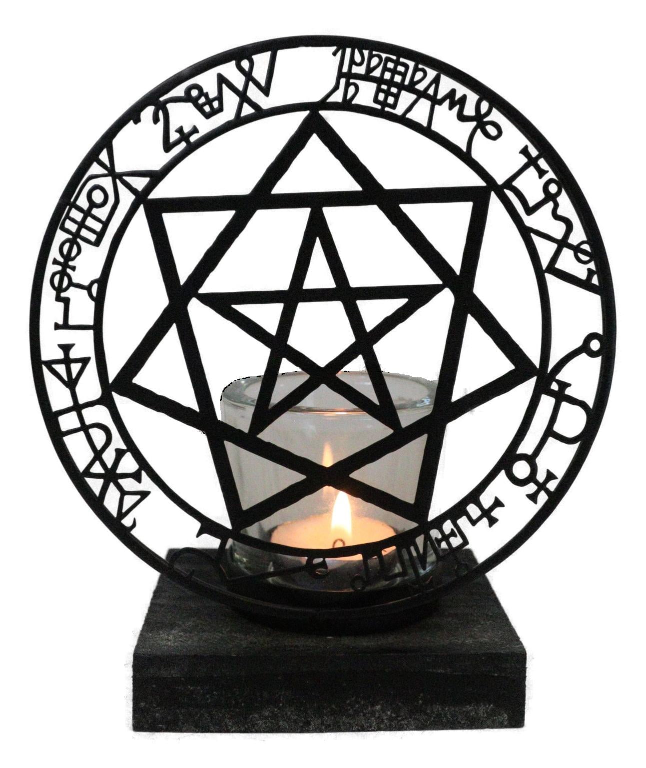 Wicca Occultic Angels and Demons Sacred Mystic Sigils Metal Votive ...