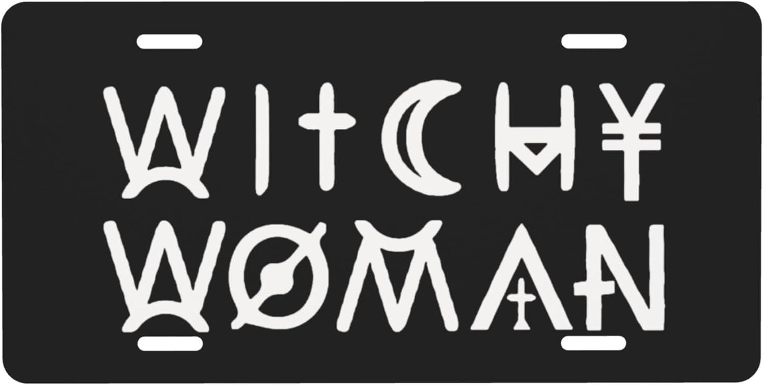 Wicca Paganism Witchcraft Witchy Personalized License Plate Frame Auto ...
