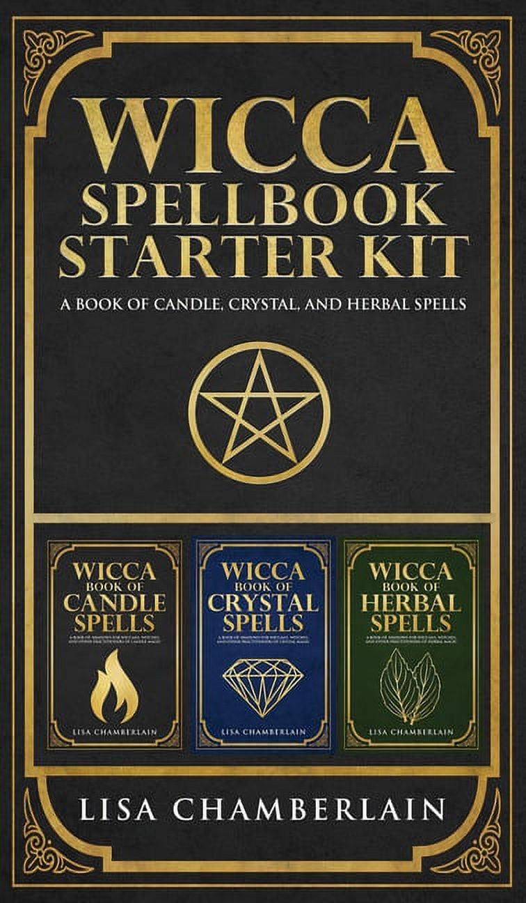 Wicca Spellbook Starter Kit: A Book of Candle, Crystal, and Herbal ...