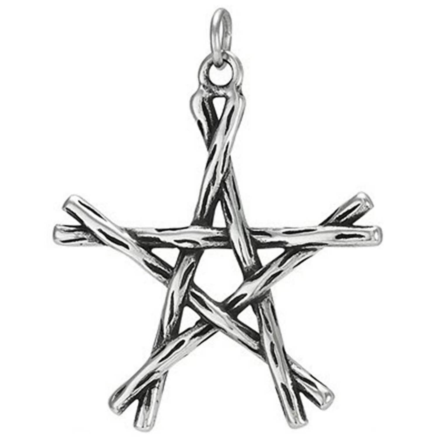 Wicca Star Pentagram Necklace Stainless Steel Pagan Pentacle Pendant ...