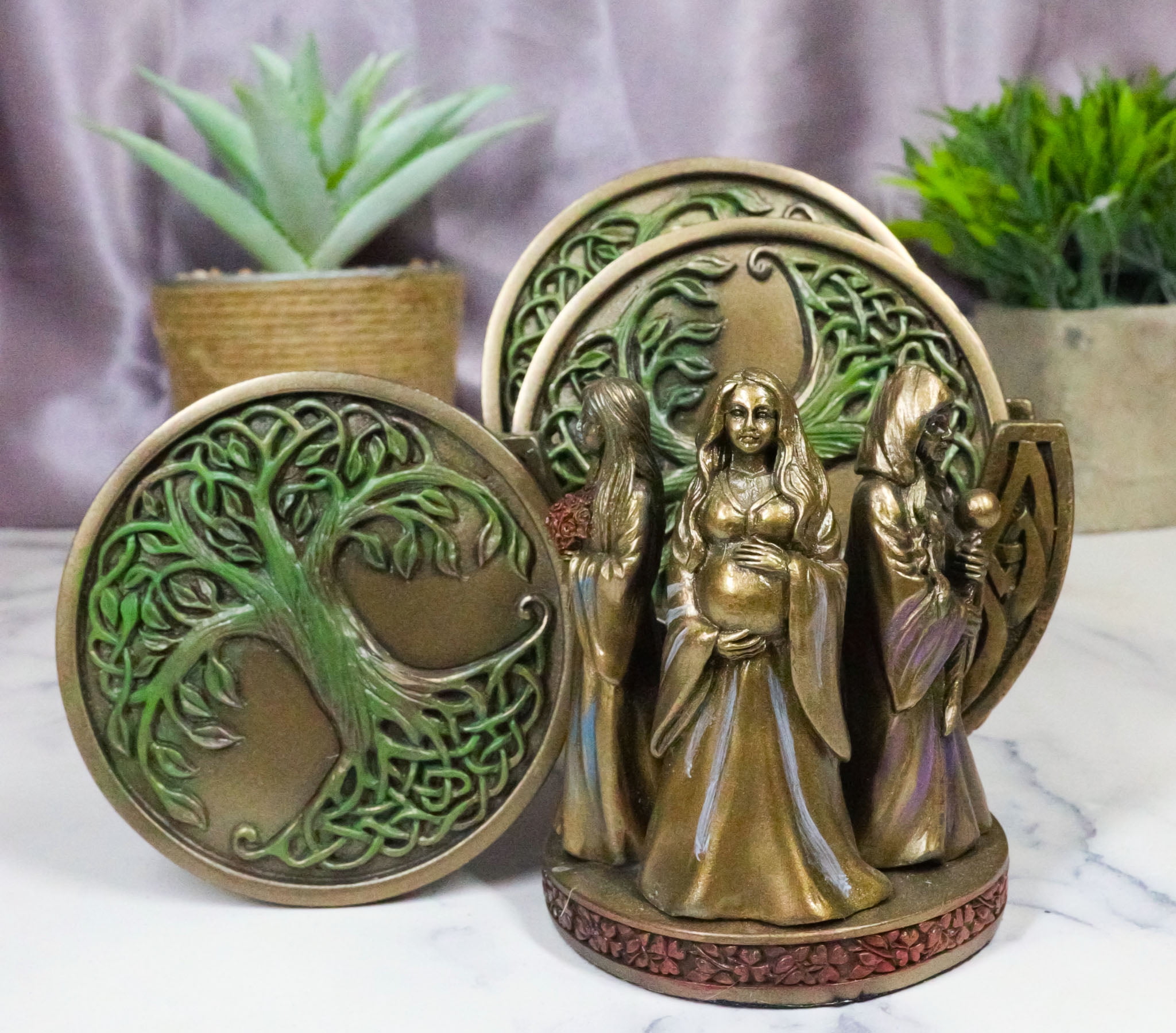 Wicca Triple Goddess Mother Maiden Crone Holder With Tree of Life ...