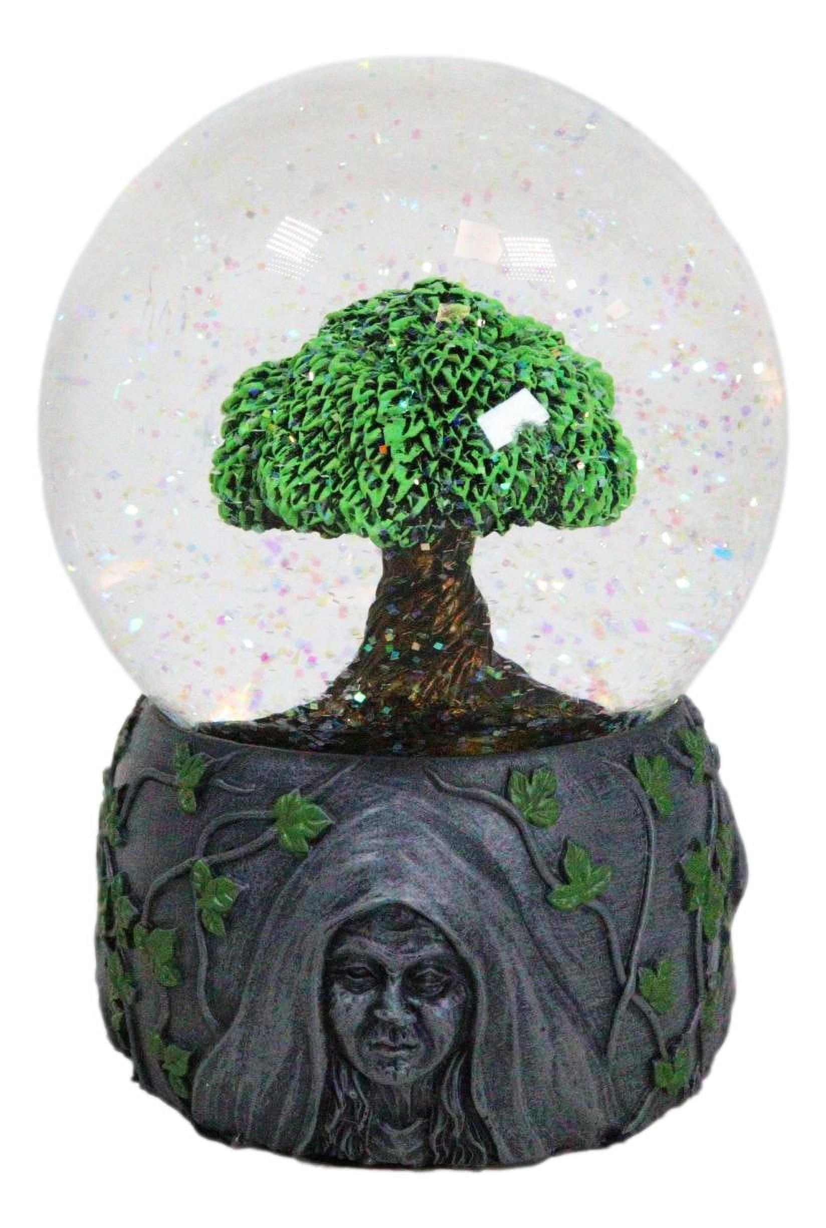 Wicca Triple Goddess Mother Maiden Crone Tree of Life Glitter Water ...