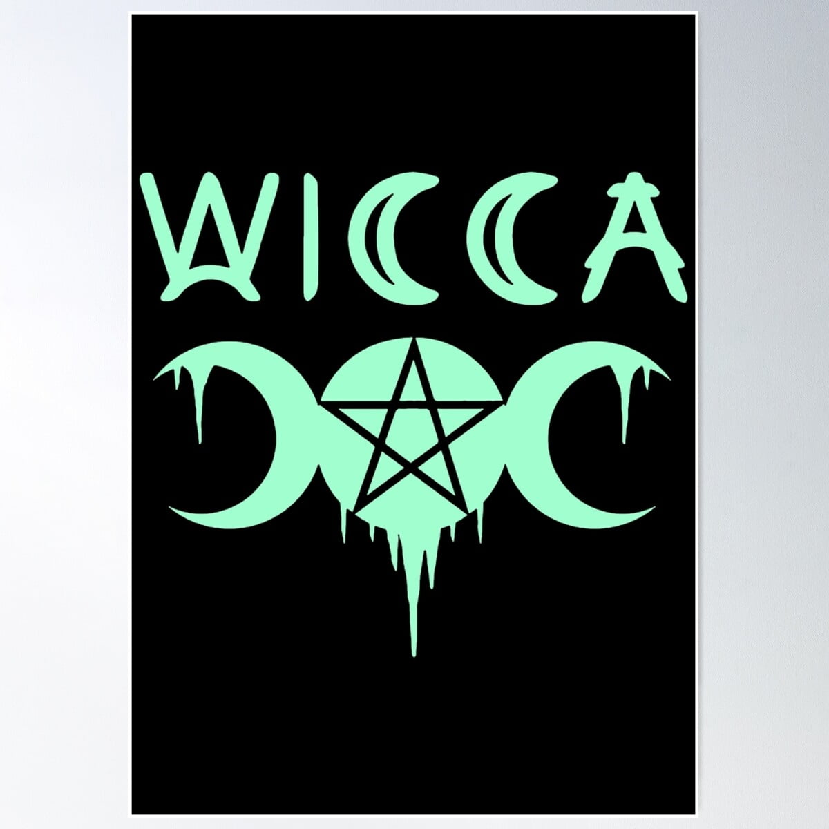 Wicca, Witchcraft, Triple Goddess Poster Wall Art, Modern Wall Decor ...