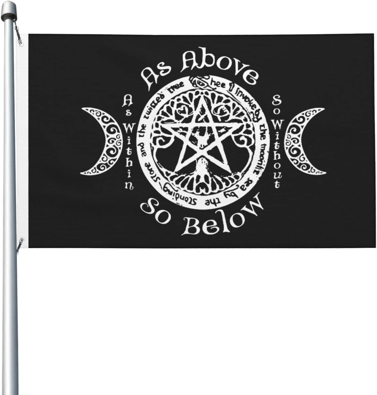 Wiccan Pagan Flag 3x5 Ft Outdoor Decoration Banner Yard Flag With ...