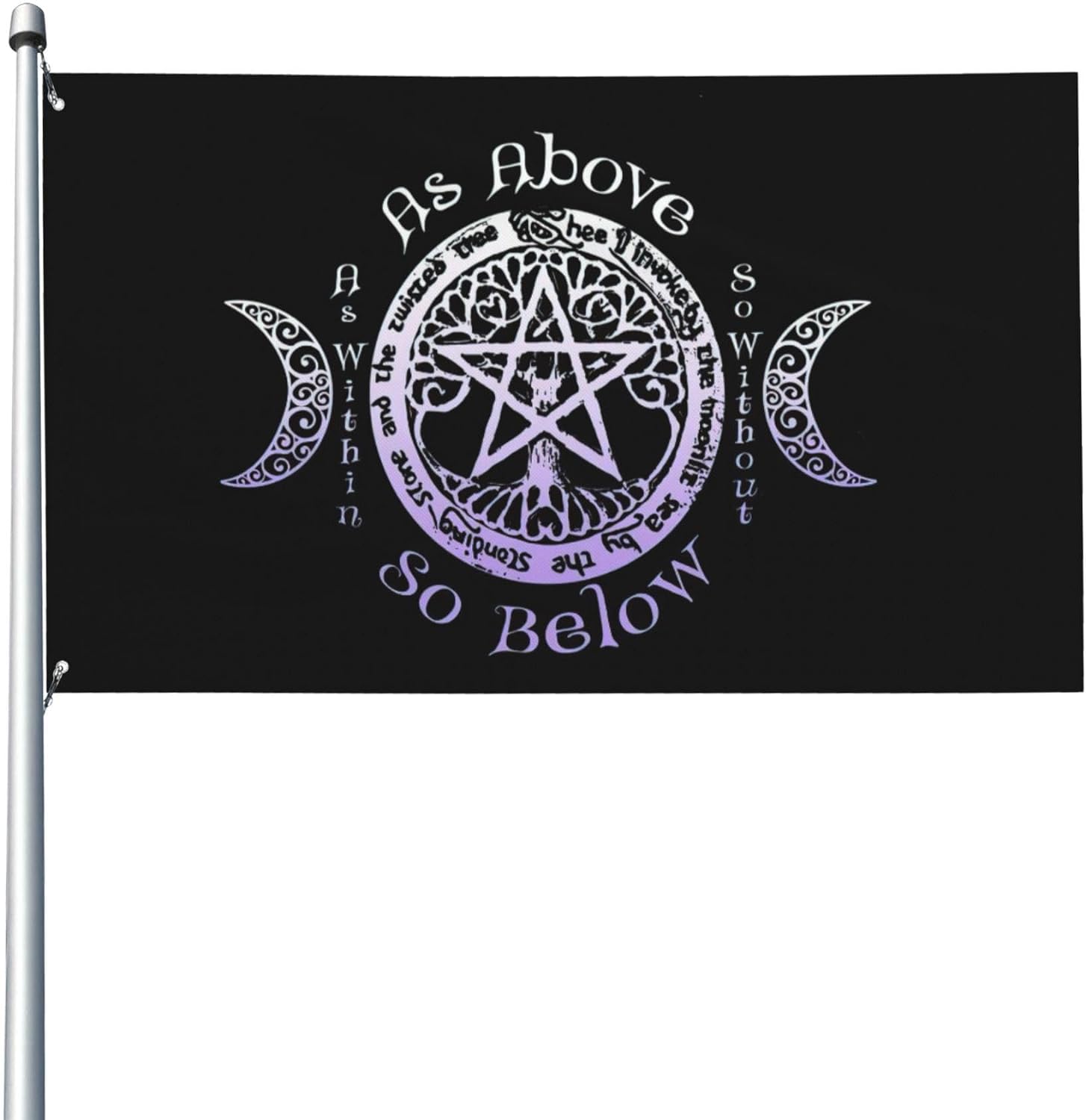 Wiccan Pagan Witch Flag For Indoor Home House Decor Durable Garden ...