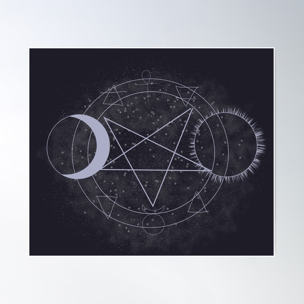 Wiccan Poster Wall Art, Modern Wall Decor For Living Room Bedroom ...