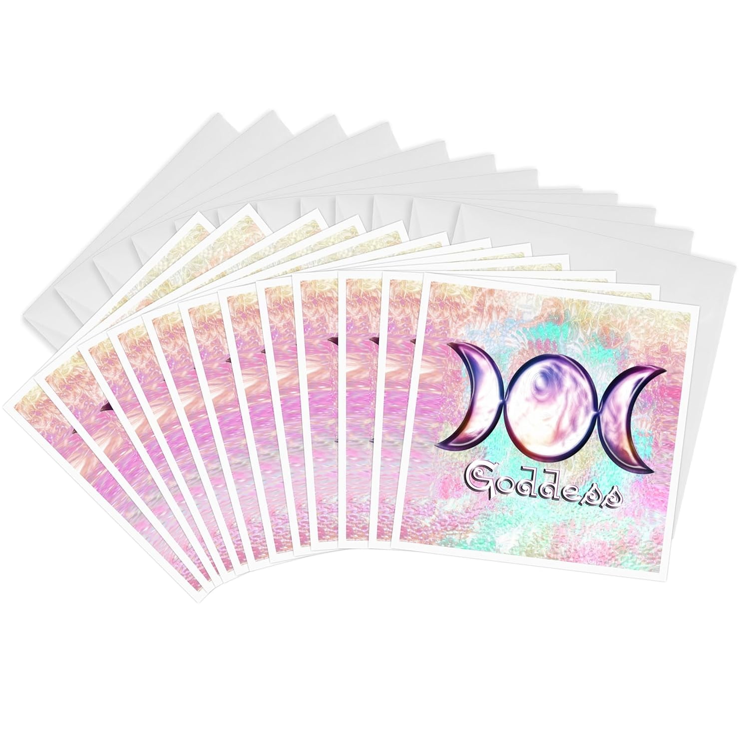 Wiccan Triple Moon Goddess Greeting Cards - Set of 12, Heavy Duty Blank ...