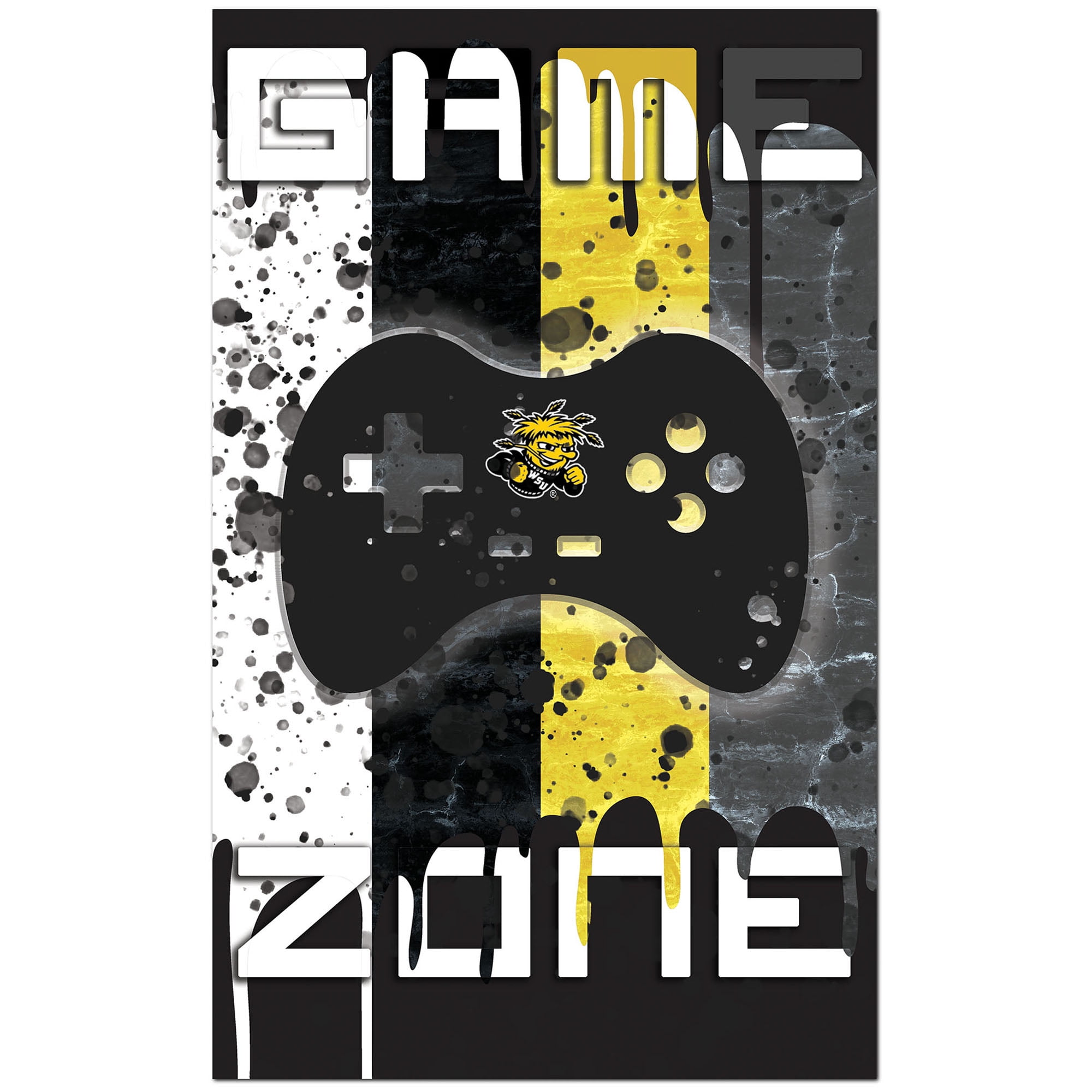 Wichita State Shockers 11" x 19" Grunge Wall Art - Walmart.com