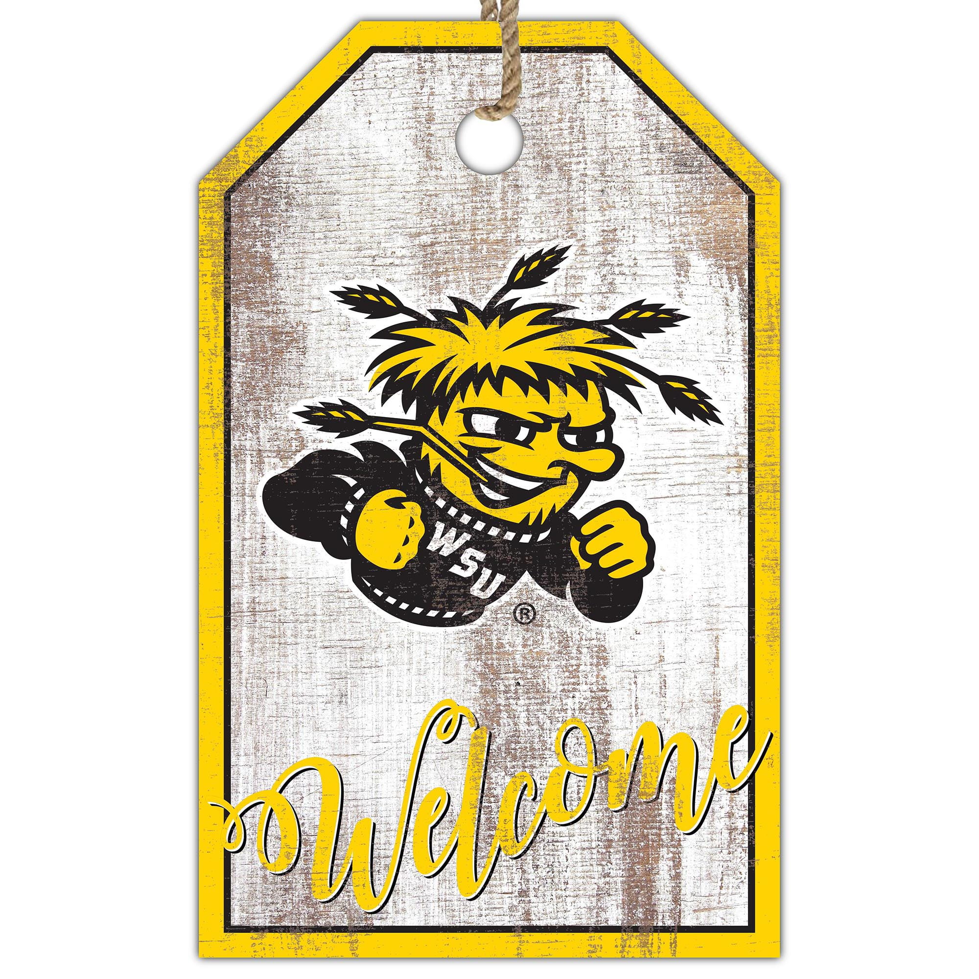 Wichita State Shockers 11'' x 19'' Welcome Team Tag Sign - Walmart.com