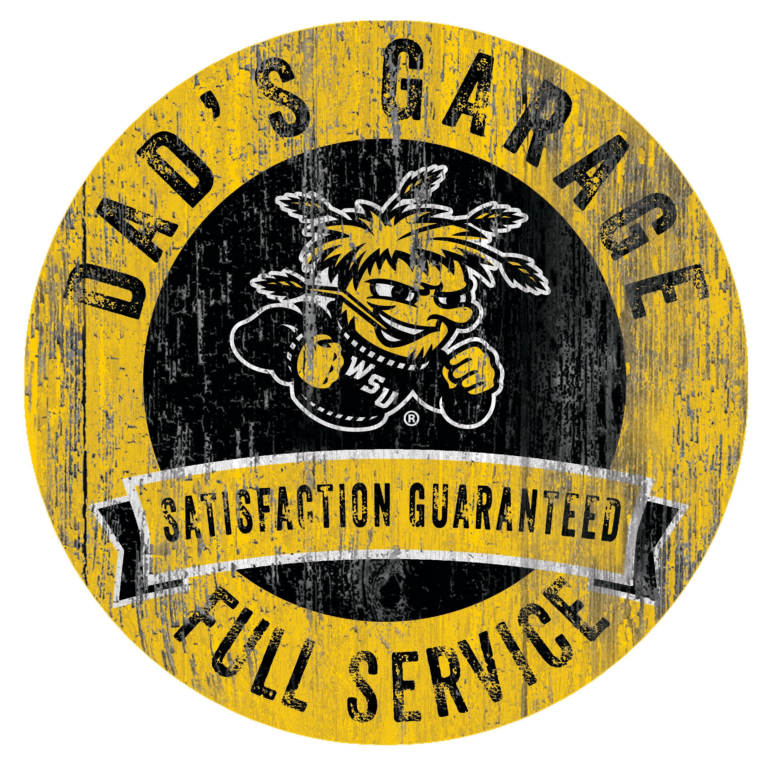 Wichita State Shockers 12" x 12" Dad's Garage Sign - Walmart.com