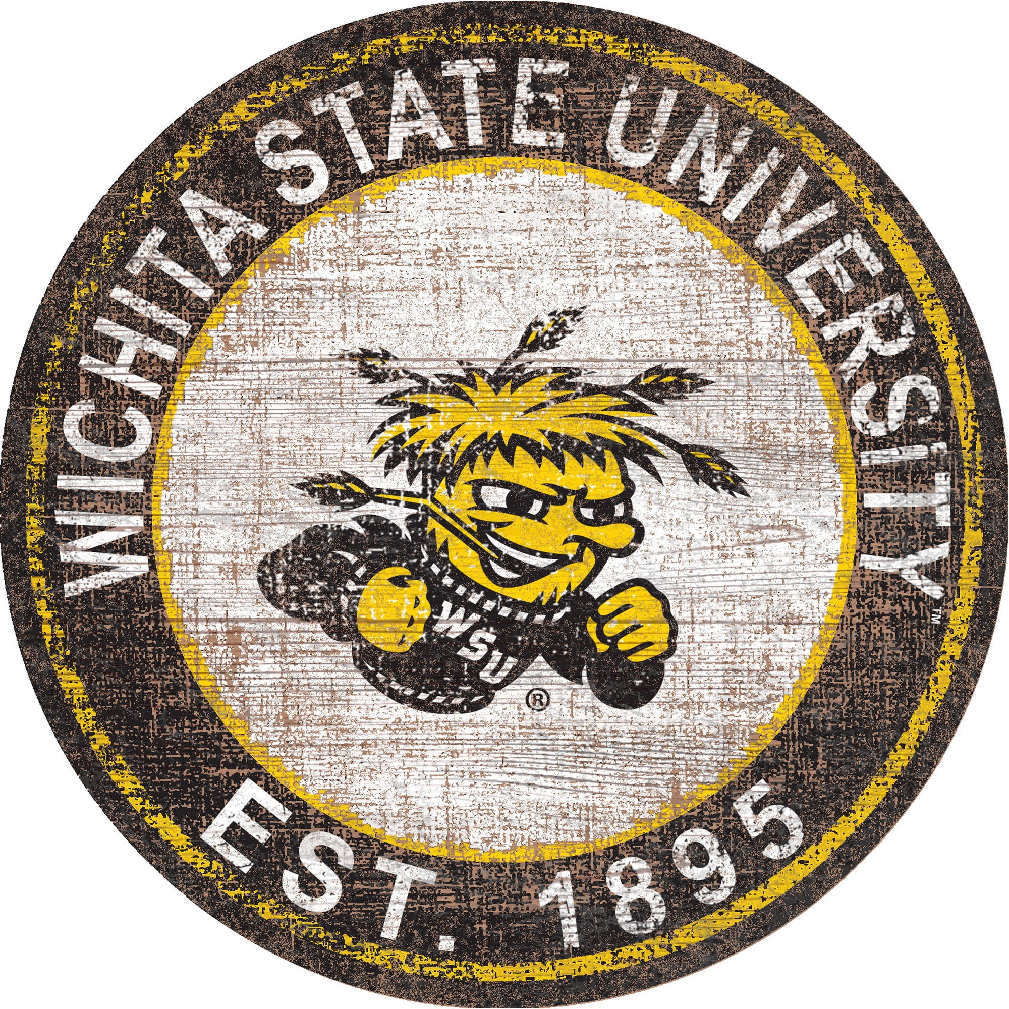 Wichita State Shockers 24'' Round Heritage Logo Sign - Walmart.com