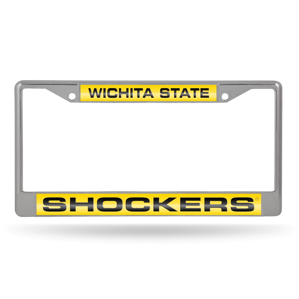 Wichita State Shockers Chrome Metal Laser Cut License Plate Frame ...