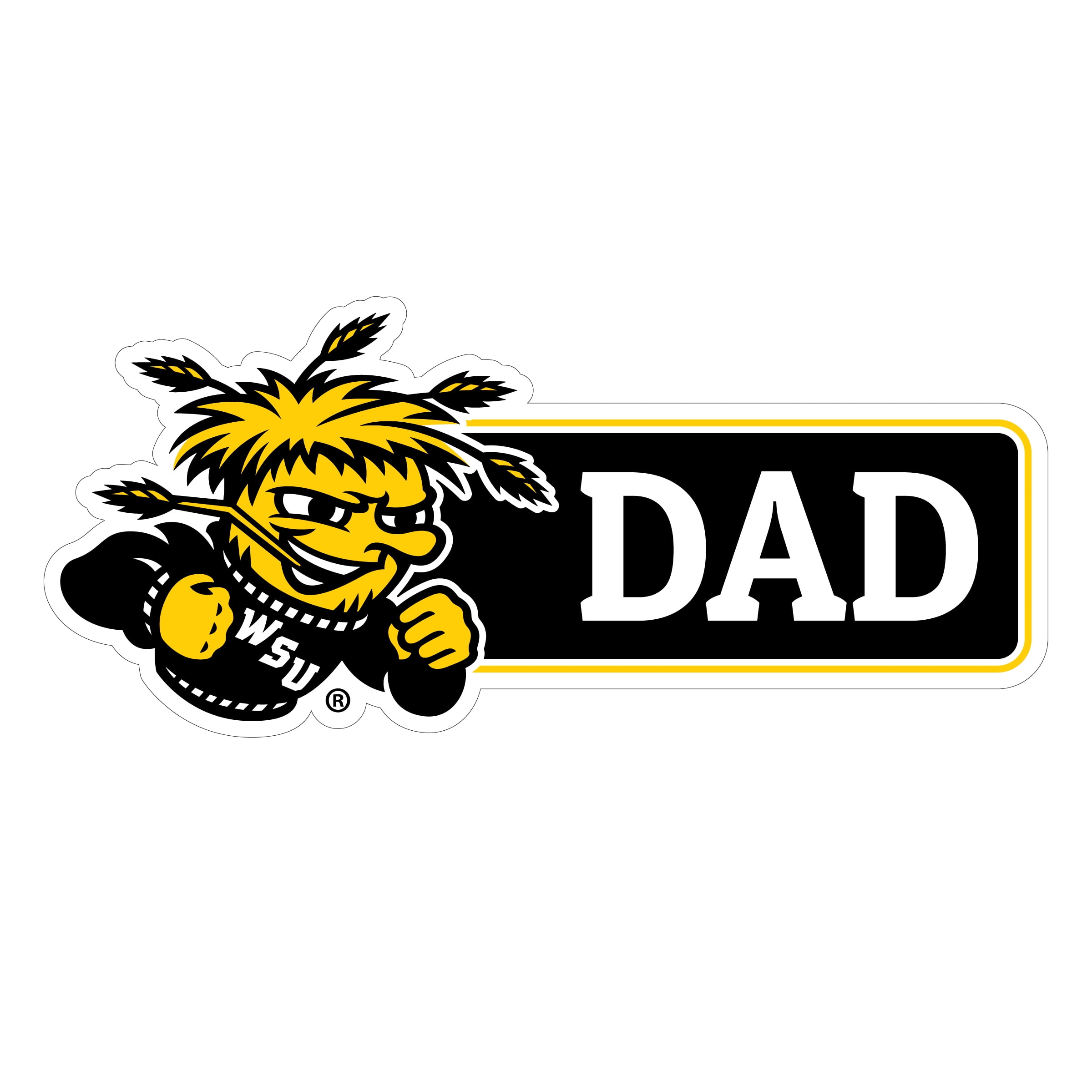 Wichita State Shockers Proud Dad Die Cut Decal Officially Licensed ...