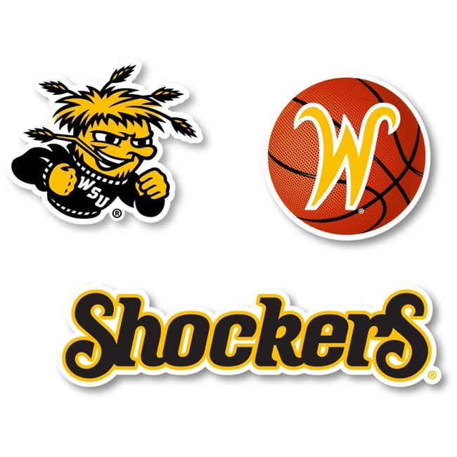 Wichita State Shockers Vinyl Decal Sticker, 4 in. - Pack of 3 - Walmart.com
