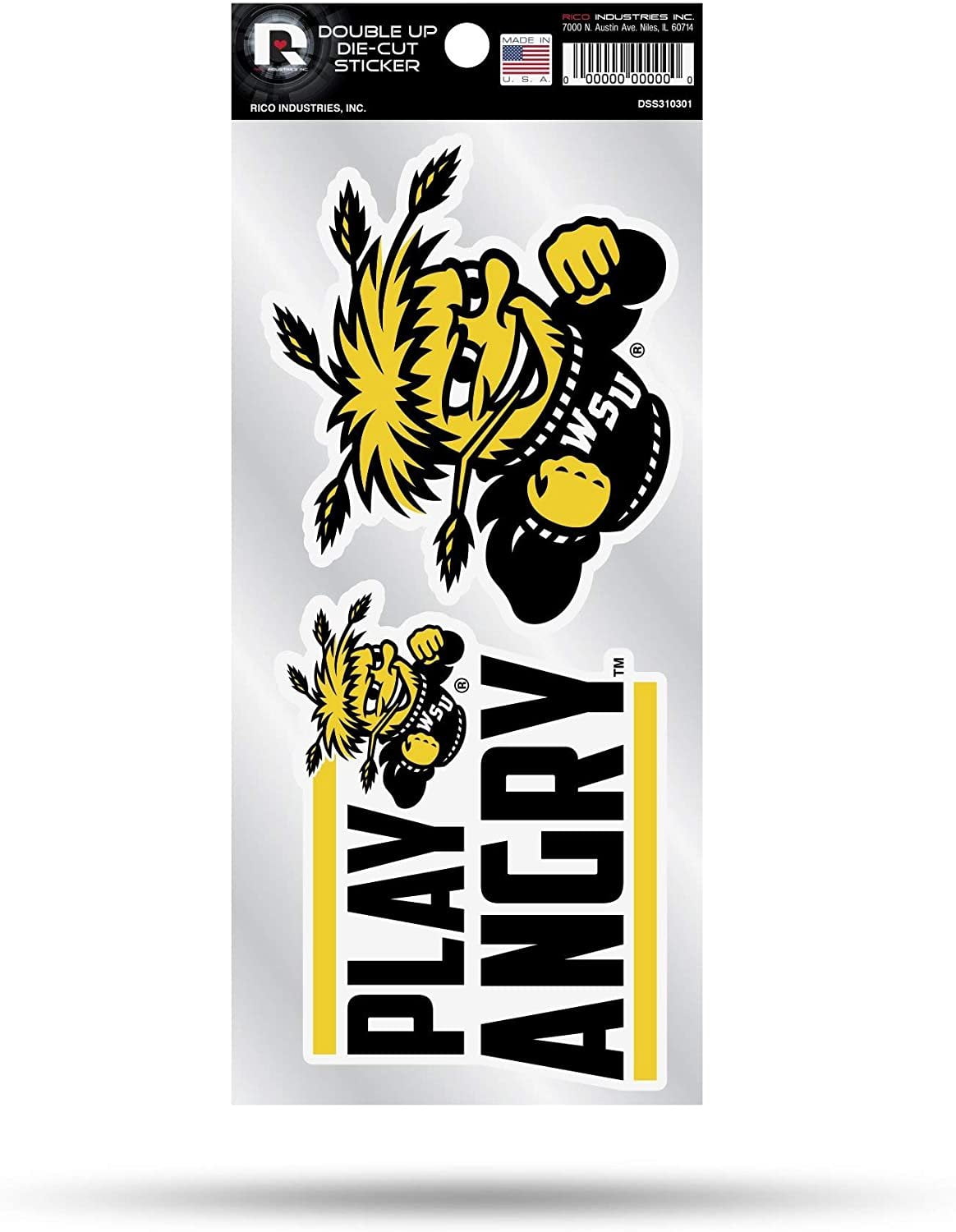 Wichita State University Shockers 2-Piece Double Up Die Cut Sticker ...
