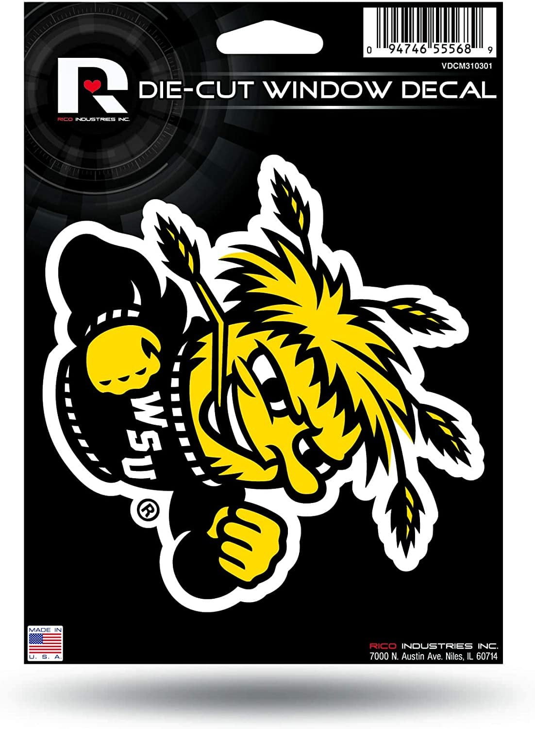 Wichita State University Shockers 5 Inch Die Cut Sticker Decal Flat ...