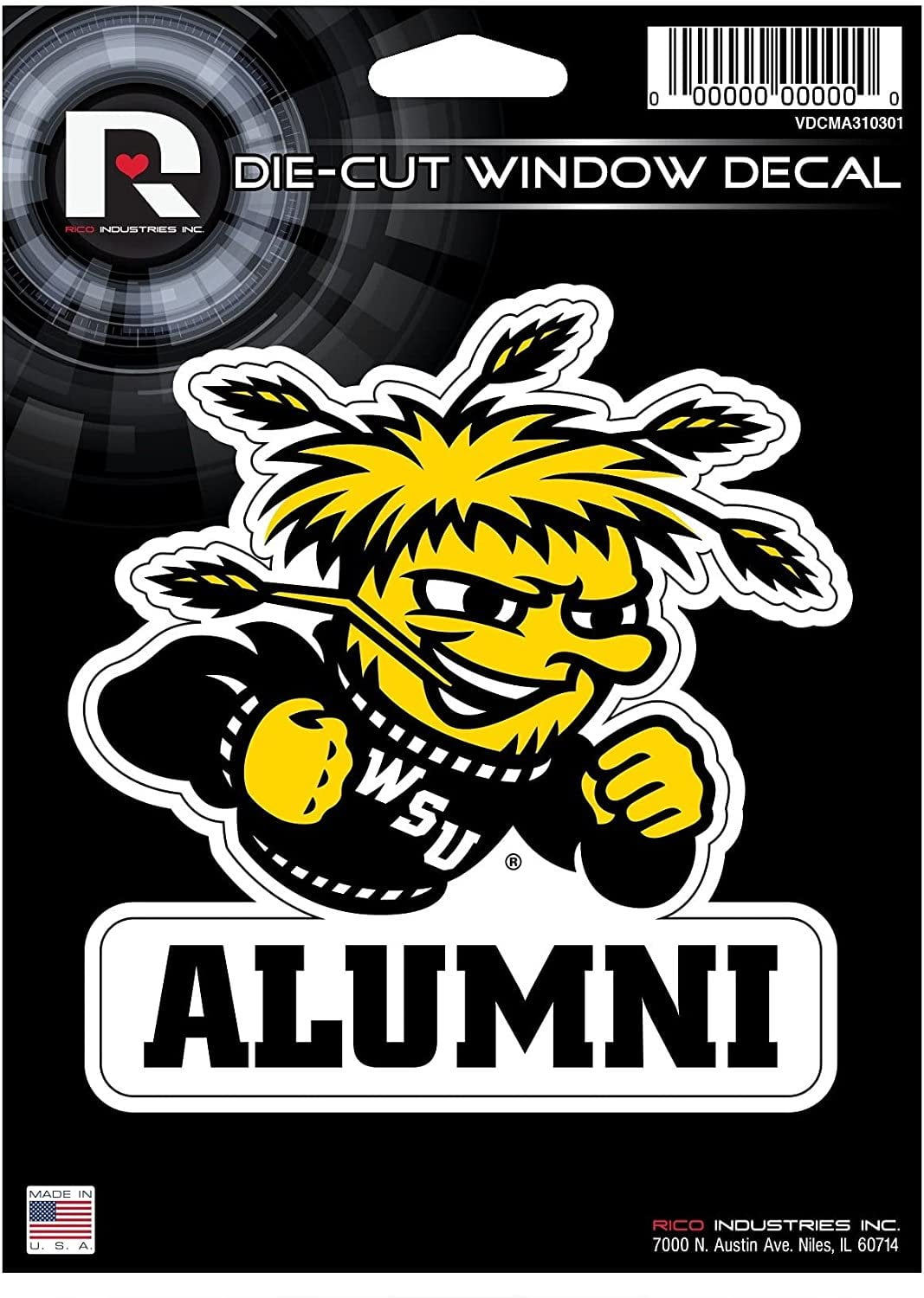 Wichita State University Shockers Alumni 5 Inch Die Cut Flat Vinyl ...