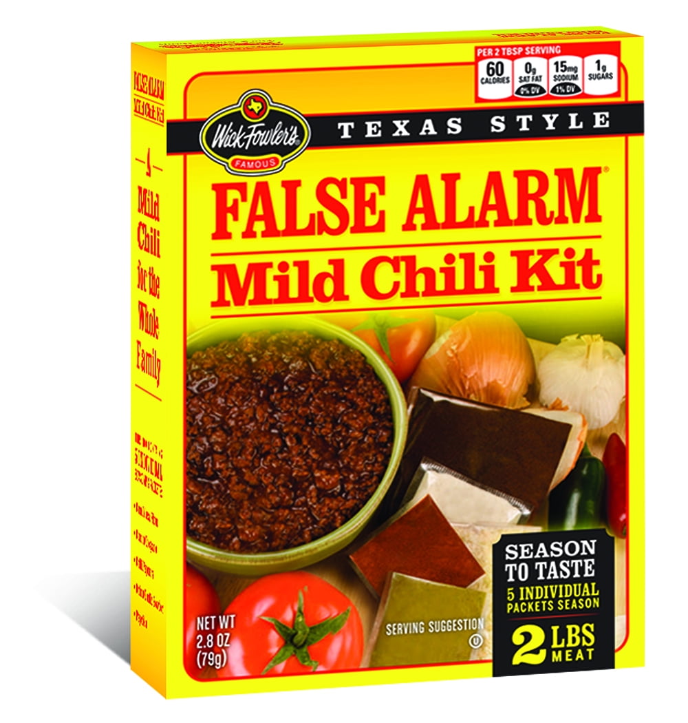 Wick Fowler's False Alarm Chili Kit, 2.8Oz. - Walmart.com