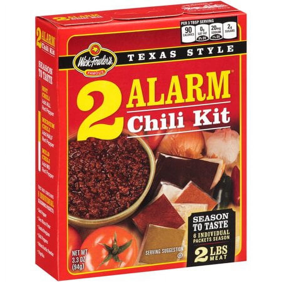 Wick Fowler's Famous Texas Style 2 Alarm Chili Kit, 3.3 oz - Walmart.com