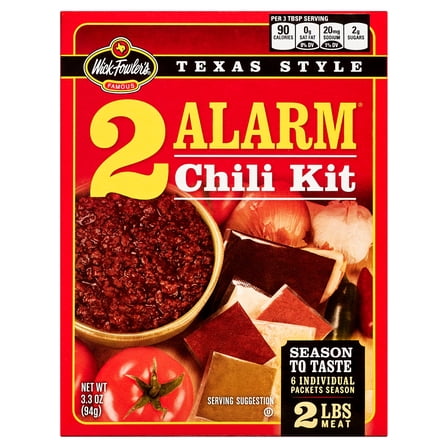 Wick Fowler's False Alarm Chili Kit, 2.8Oz. - Walmart.com