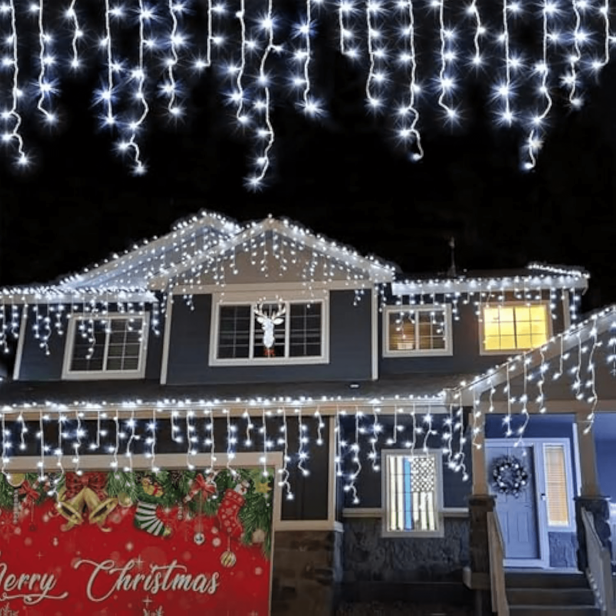 Wick's Outdoor Living Icicles 17 x 2 LED Cool White Lights - Walmart.com