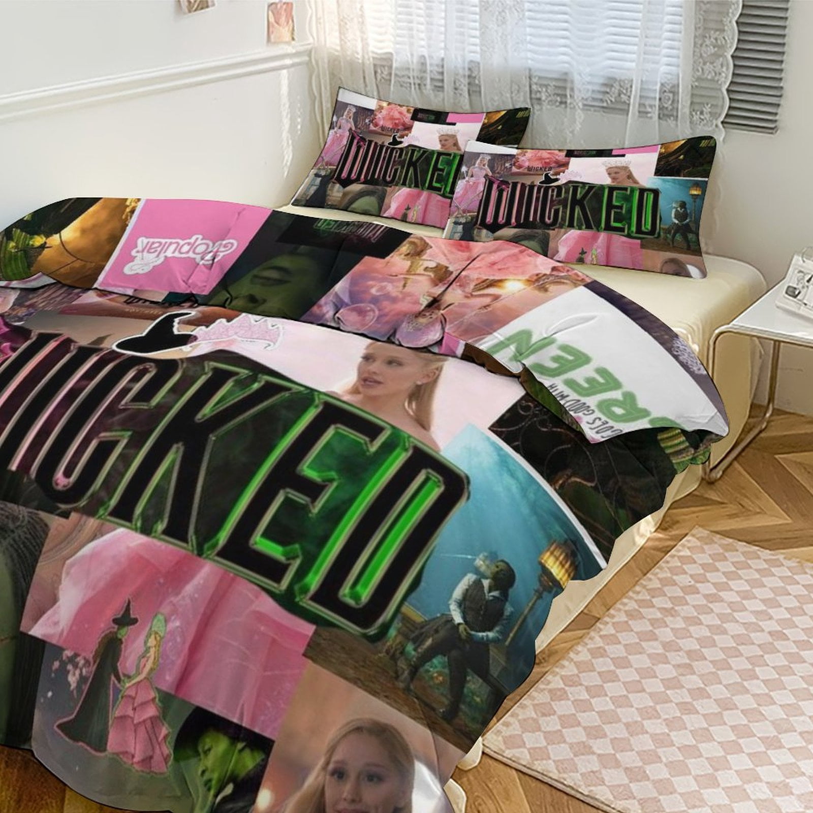 Wicked 3-piece Bed Set, 1Cover and 2 Pillowcases Sizes: Twin, Full ...