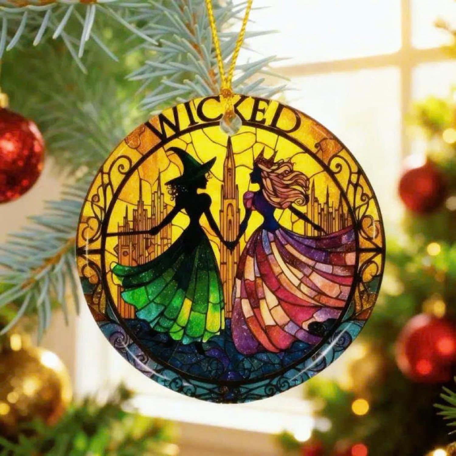 Wicked Acrylic Ornament 2025, Acrylic Witch & Princess Ornament, Wicked ...