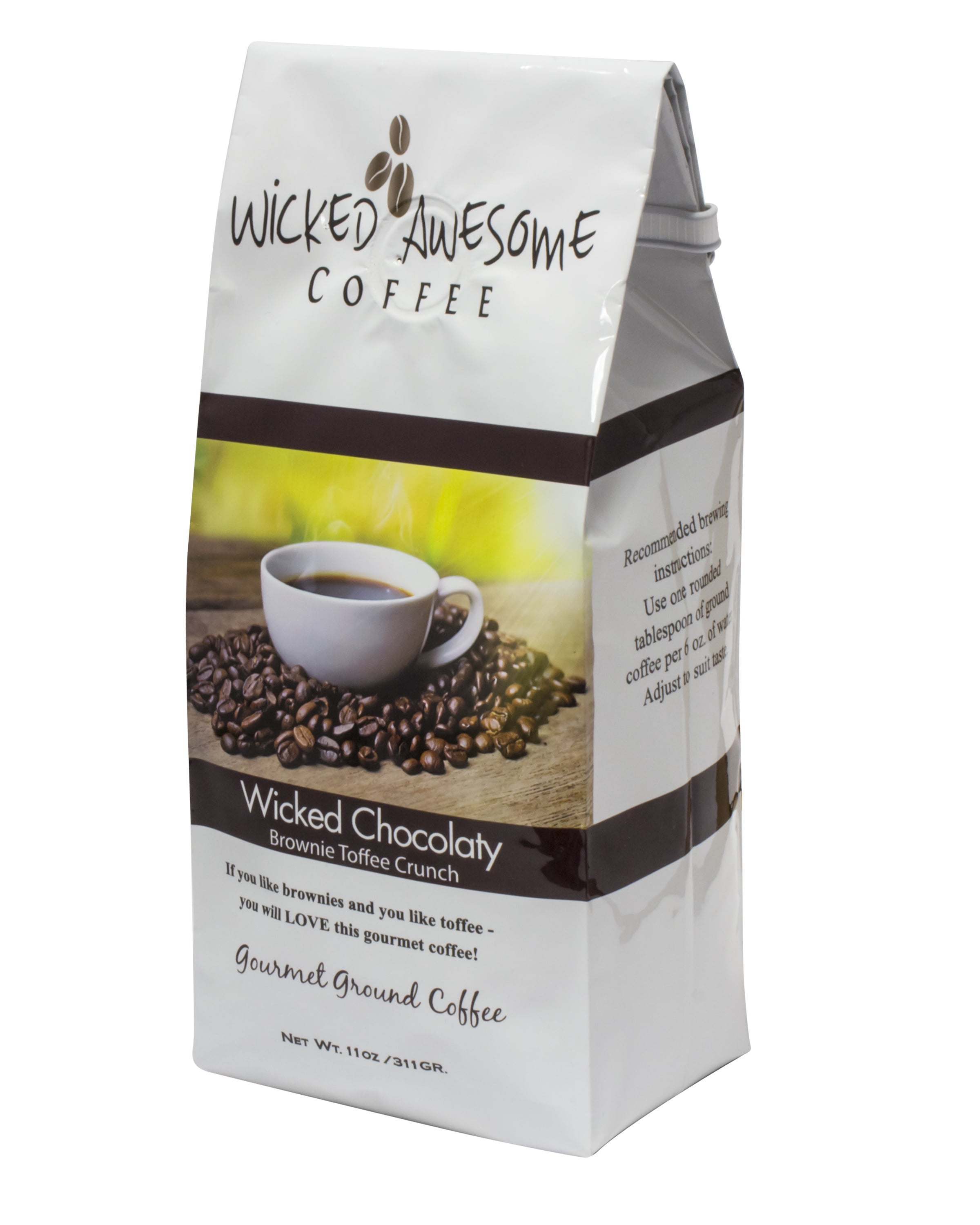 Wicked Awesome Wicked Chocolaty Brownie Toffee Crunch Coffee, 11 oz ...