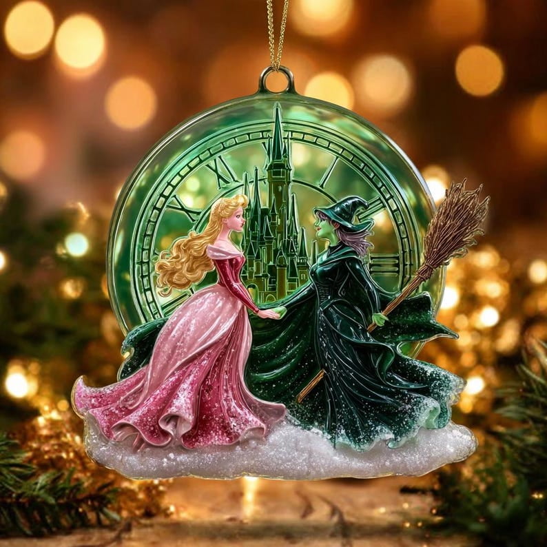 Wicked Besties Glinda & Elphaba Acrylic Ornament – Window or Tree ...