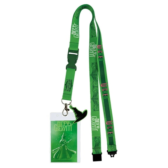 Wicked Breakaway Lanyard Elphaba Defy Gravity ID Holder With 2" Rubber ...