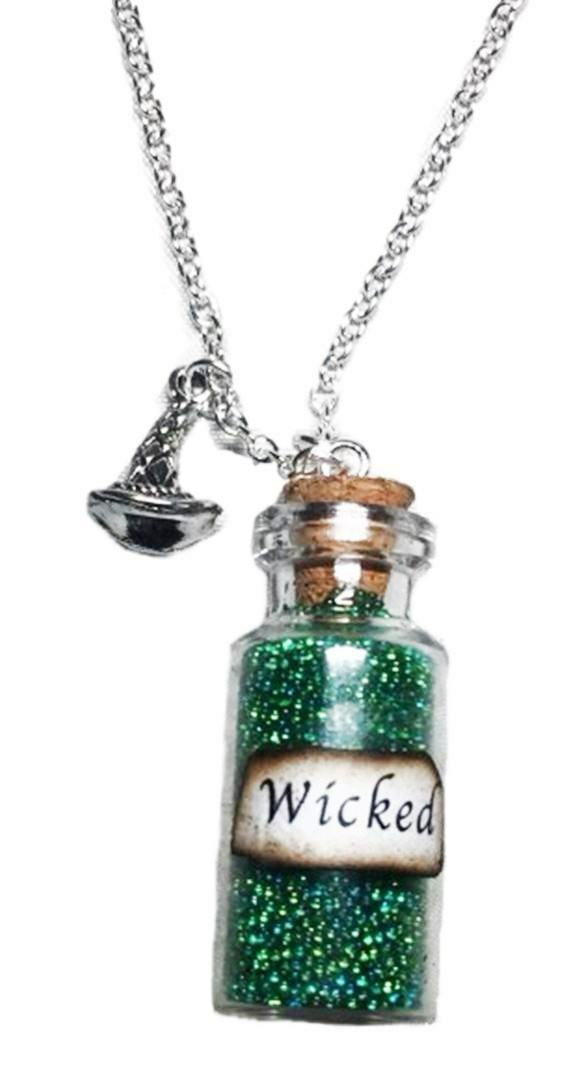 Wicked Broadway Musical Bottle With Charm Pendant Necklace - Walmart.com