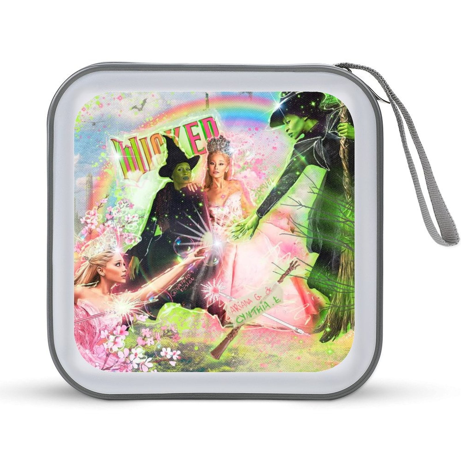 Wicked CD Case, 40 Capacity VCD/DVD Case Holders Wallet Hard Plastic ...