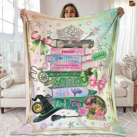 Wicked Changed For Good Blanket - Elphaba Glinda Shiz University Design ...