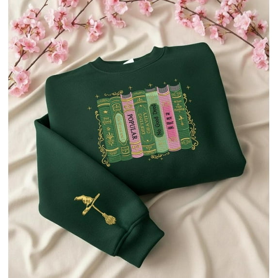 Wicked Changed For Good Book Embroidered Sweatshirt, Defy Gravity ...