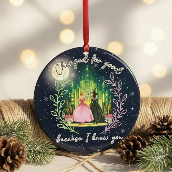 Wicked “Changed For Good” Musical Ornament – Elphaba Glinda Christmas ...