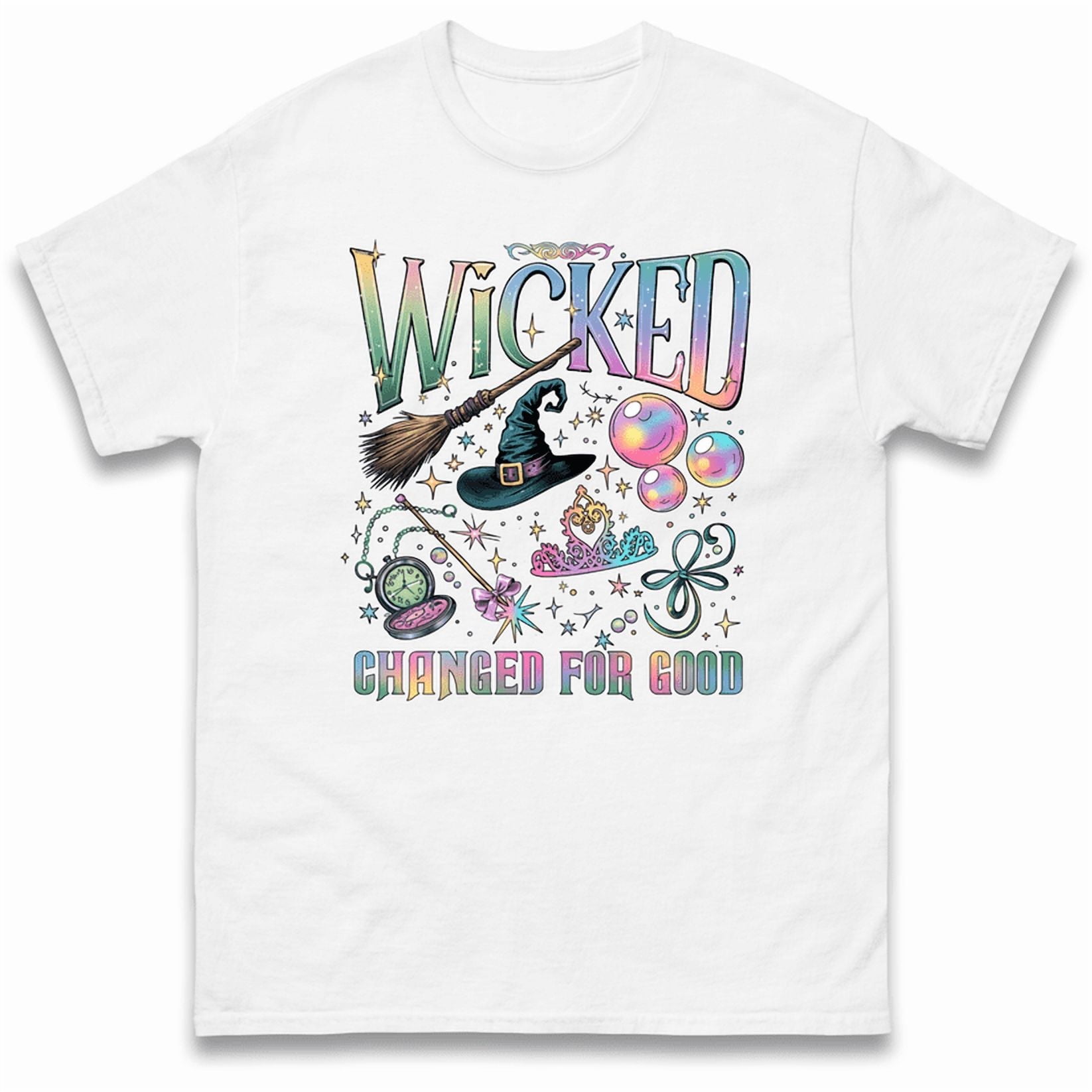 Wicked Changed For Good bootleg T Shirt,White Color,Size 3XL - Walmart.com