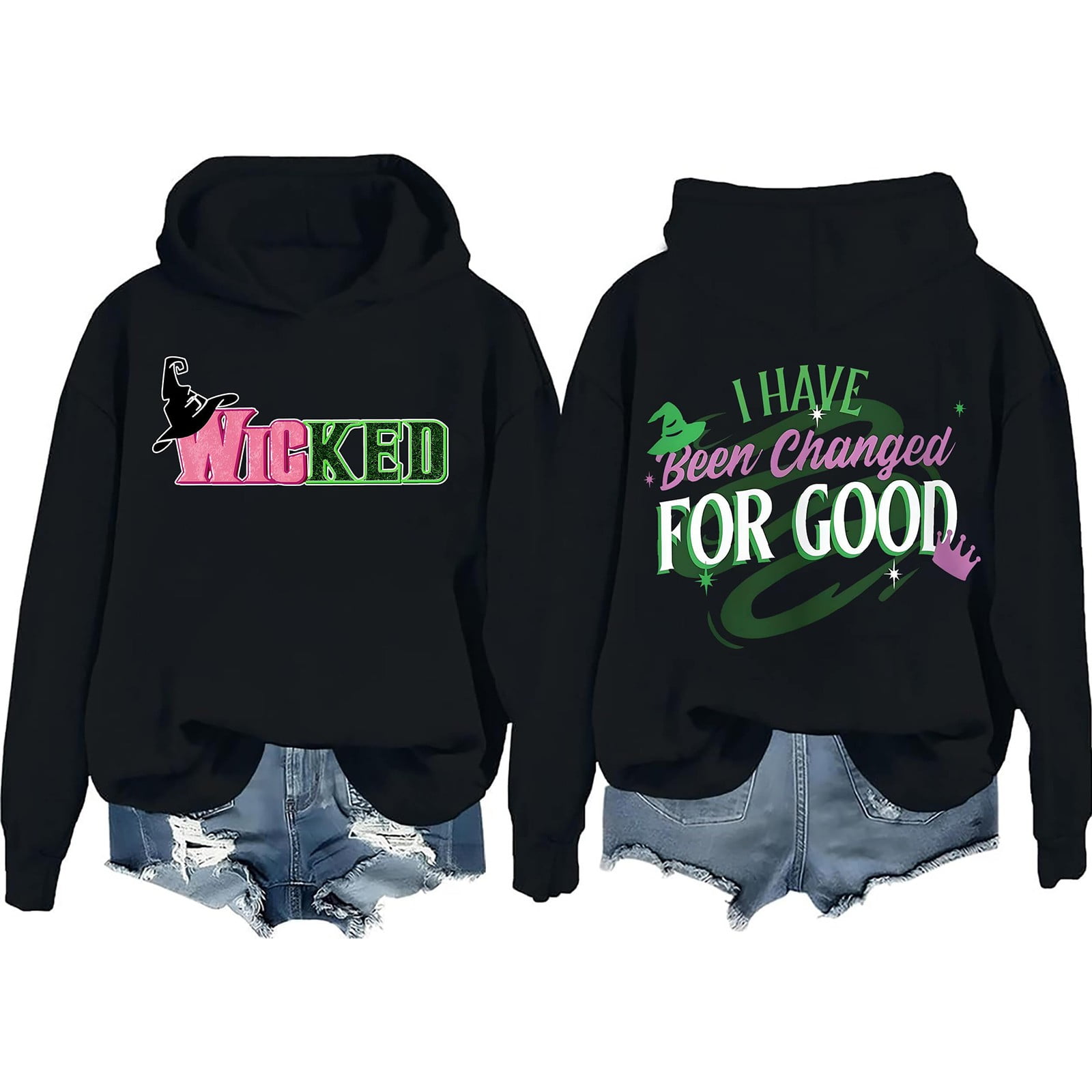 Wicked Clothing Women Sweats Stylish Red Hoodie with Unique Graphic ...