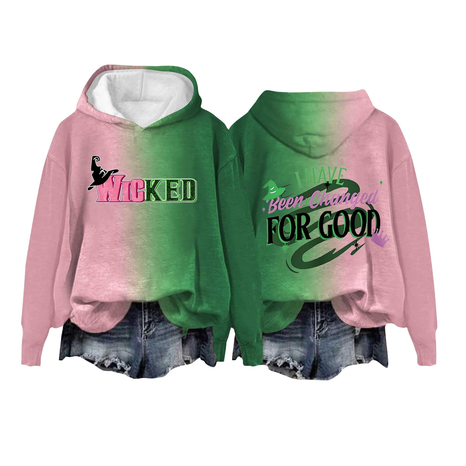 Wicked Clothing Women Wicked Hoodie Channel Your Inner Ozian with Wicked Tops Women's Casual ...