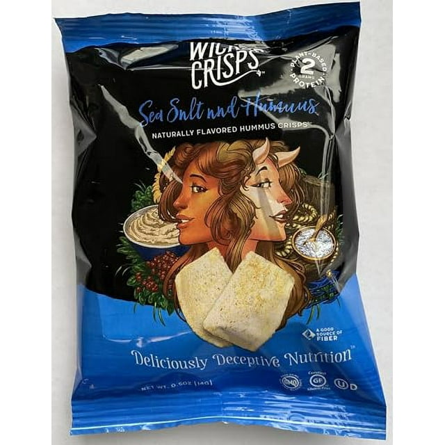 Wicked Crisps Sea Salt and Hummus - Naturally Flavored Hummus Crisps ...