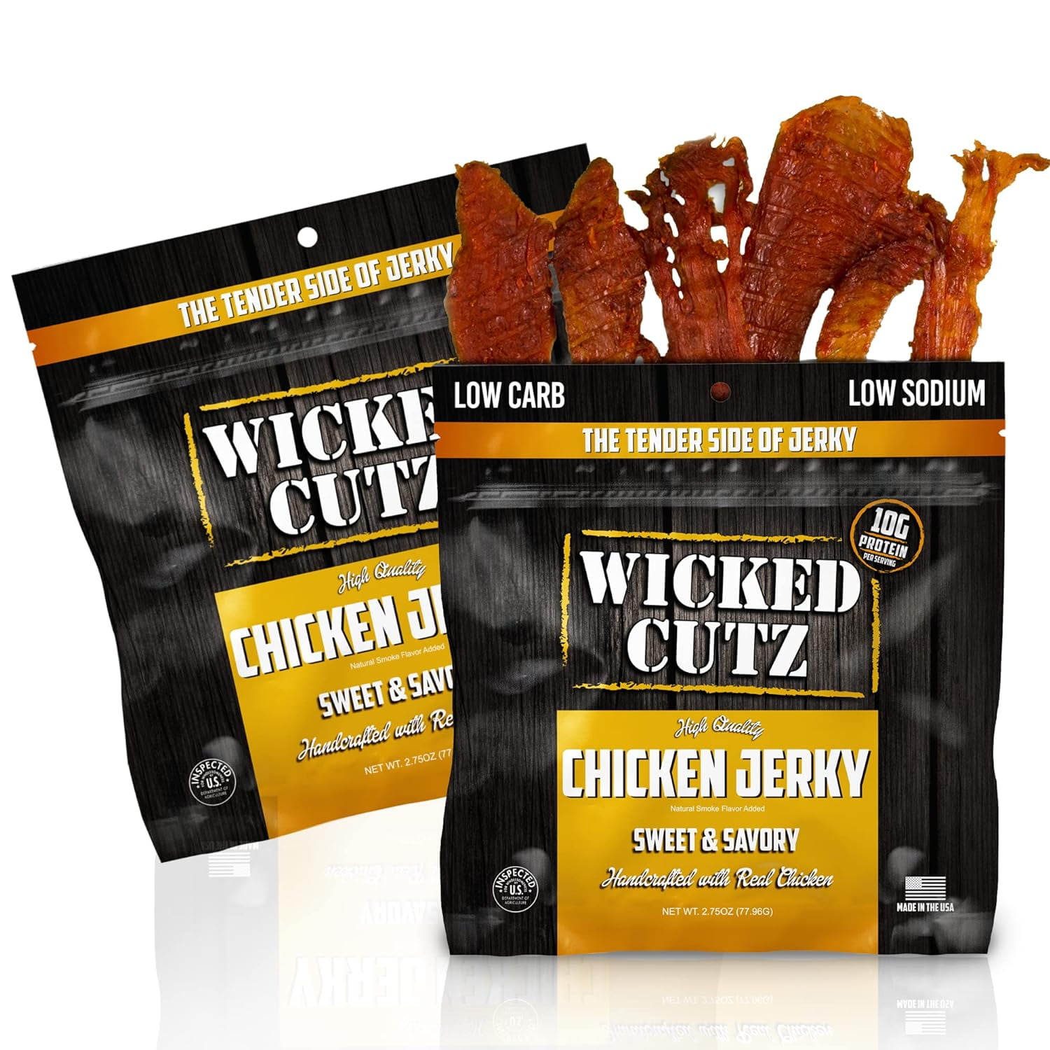 Wicked Cutz Premium Tender Beef Jerky, High Quality, Sweet & Savory ...