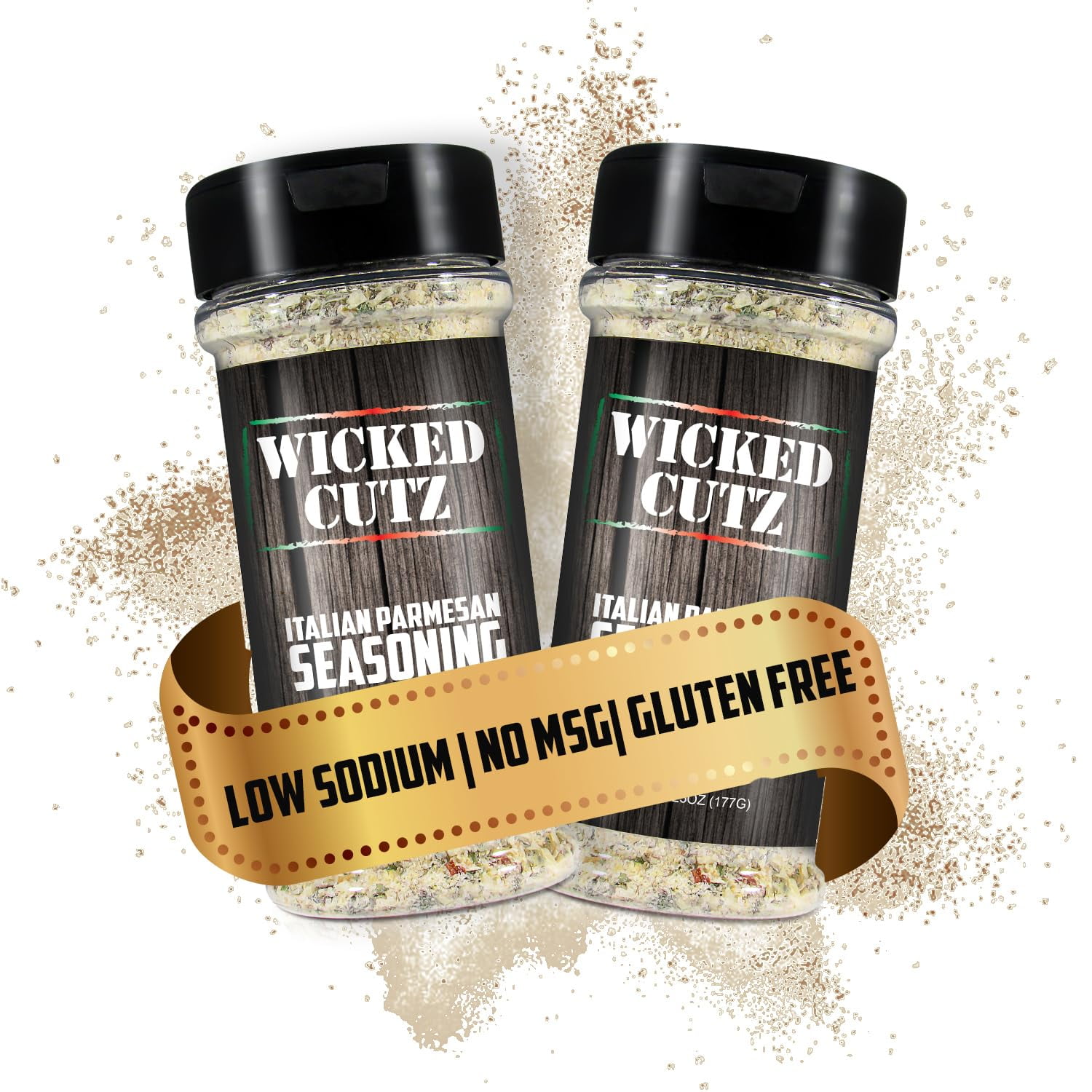 Wicked Cutz Seasoning Set, YPF5 2 Pack of Italian Parmesan Seasoning ...
