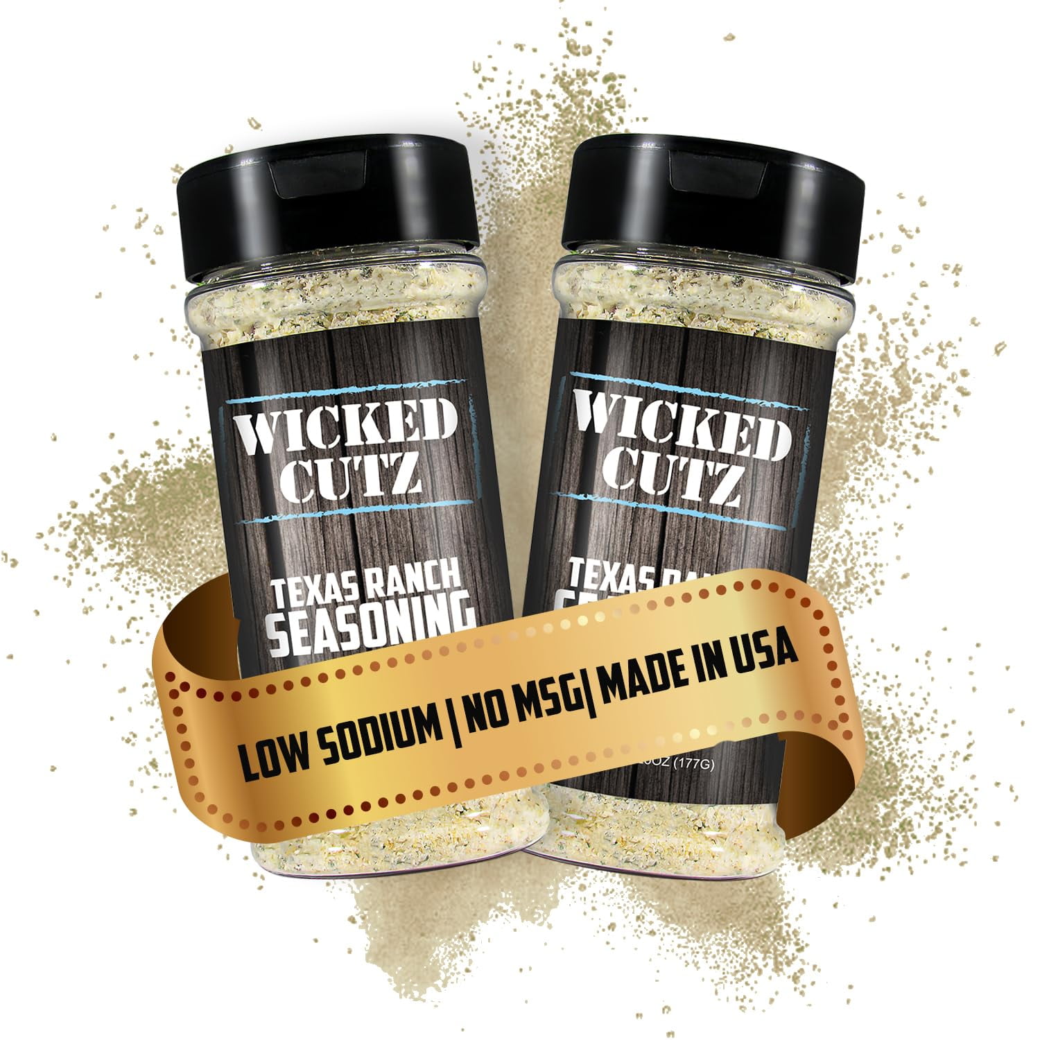 Wicked Cutz Texas Ranch SAF21 Grill Seasoning Set, 2 Pack of Grilling ...