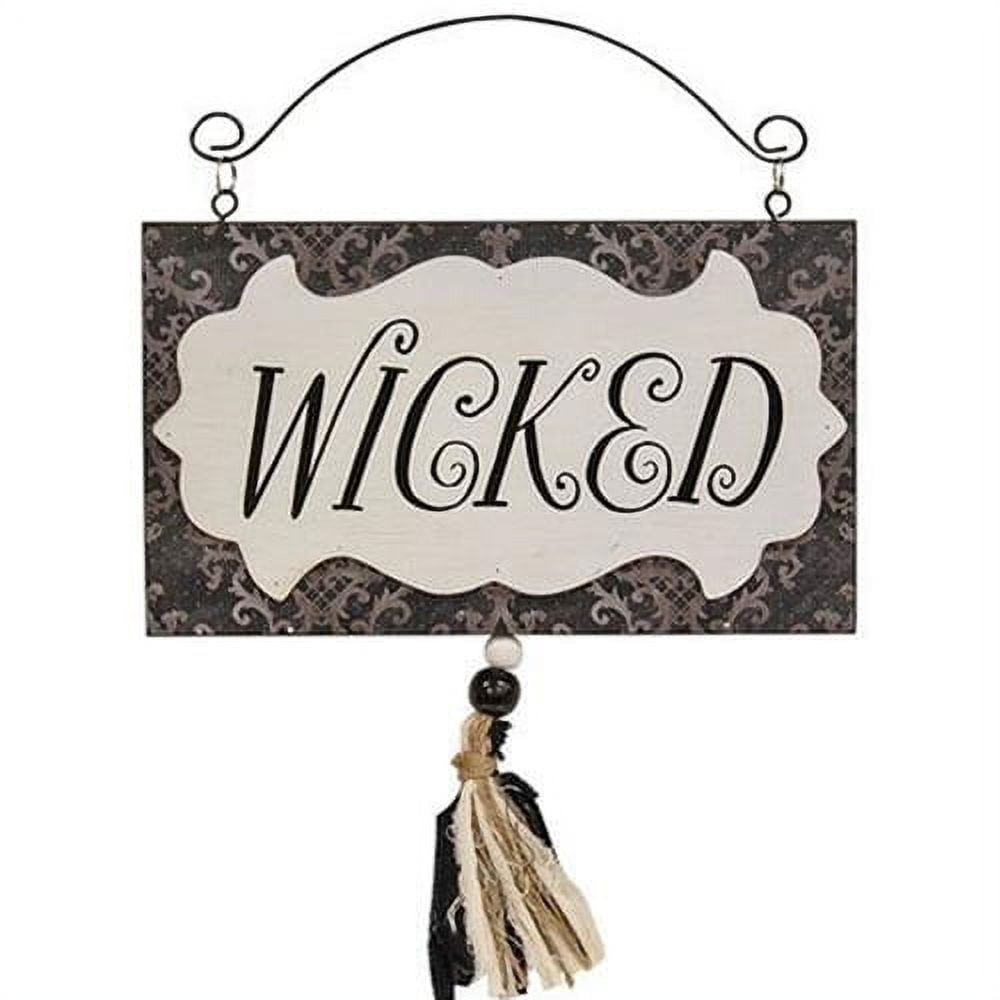 *Wicked Damask Wood Hanging Sign - Walmart.com