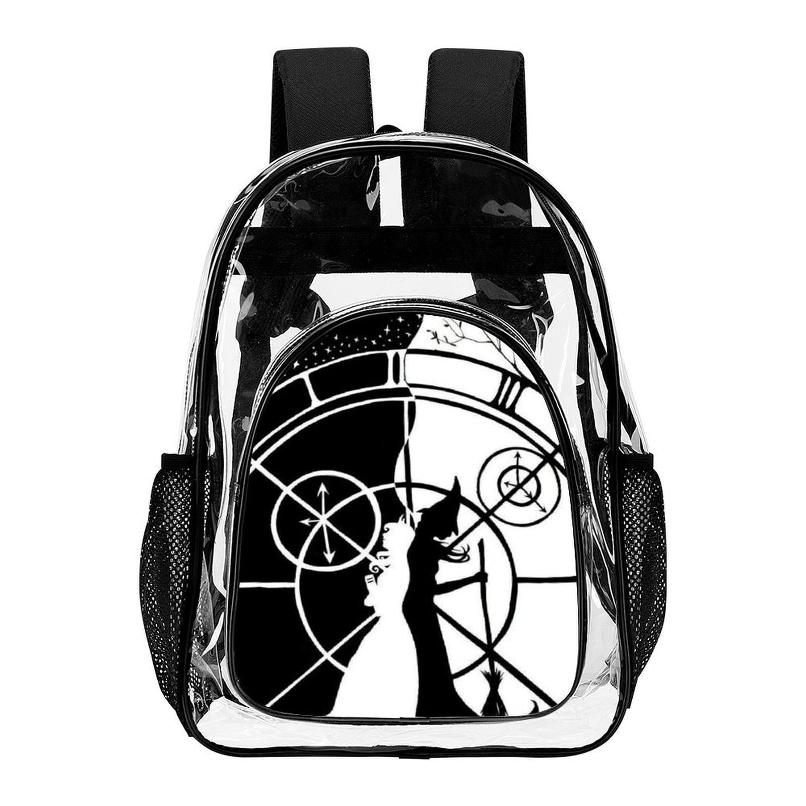 Wicked Elphaba And Galinda Large Clear Backpack Heavy Duty Transparent ...