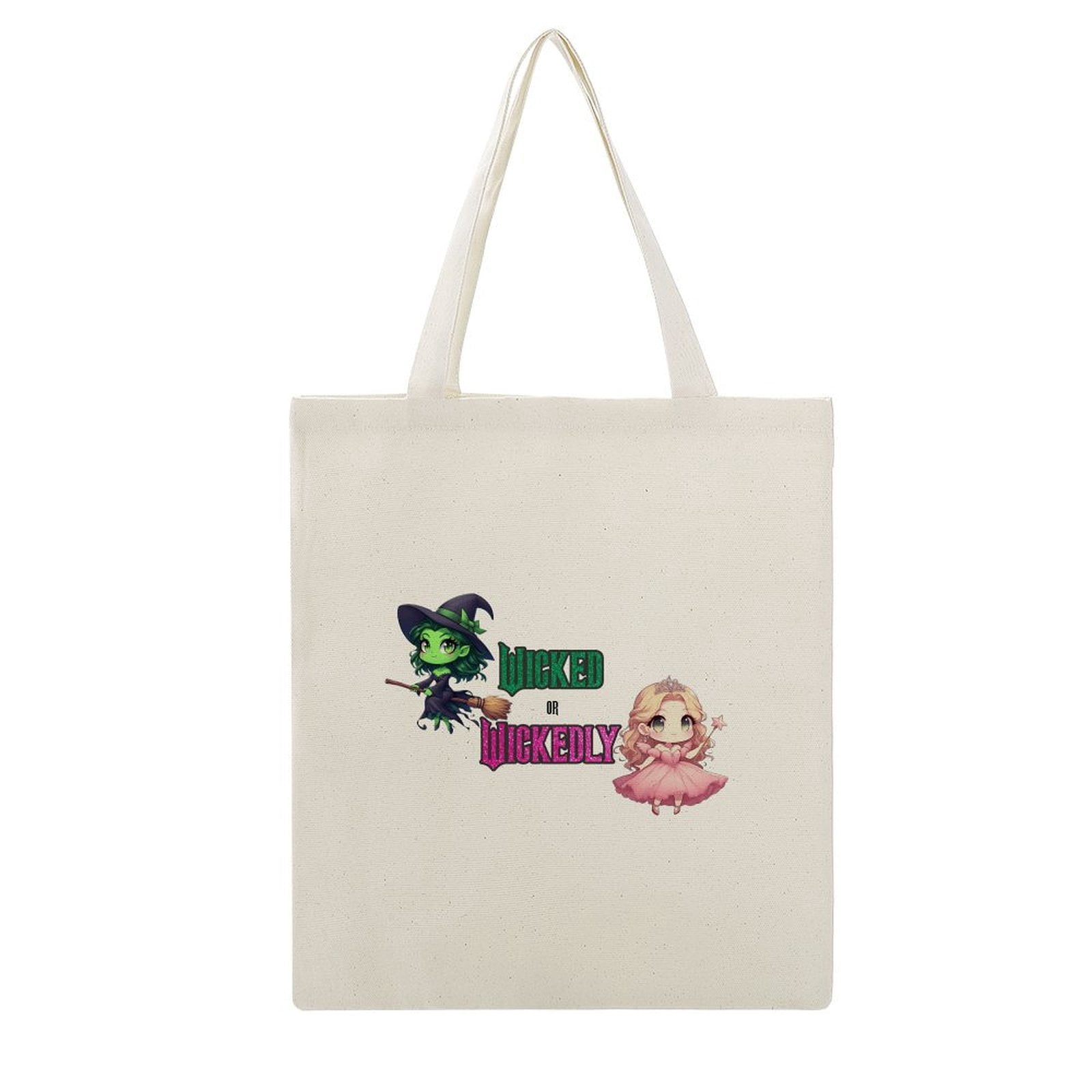 Wicked Elphaba And Galinda Reusable Canvas Tote Bag Cloth Cotton Bags ...