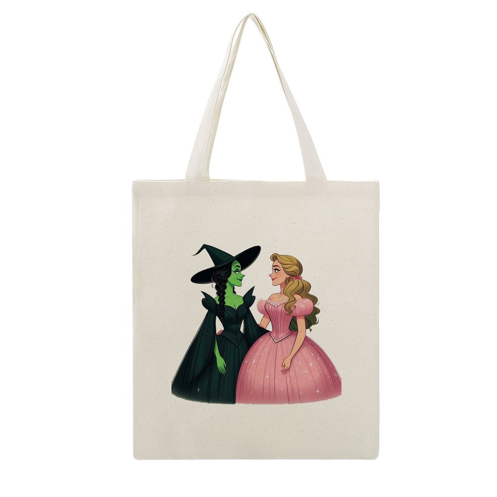 Wicked Elphaba And Galinda Reusable Canvas Tote Bag Cloth Cotton Bags ...