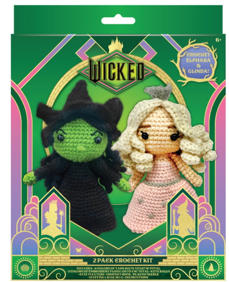 Wicked Elphaba & Glinda Crochet Kit, 19 Pieces - Walmart.com