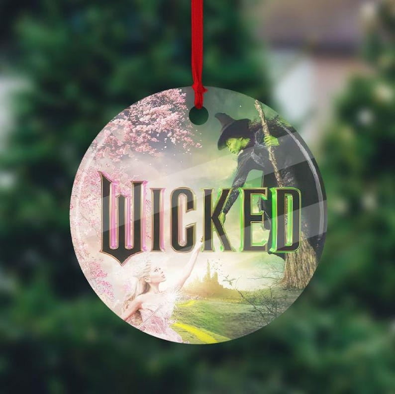 Wicked Elphaba & Glinda Ornament – Fantasy Musical Christmas Tree Gift ...