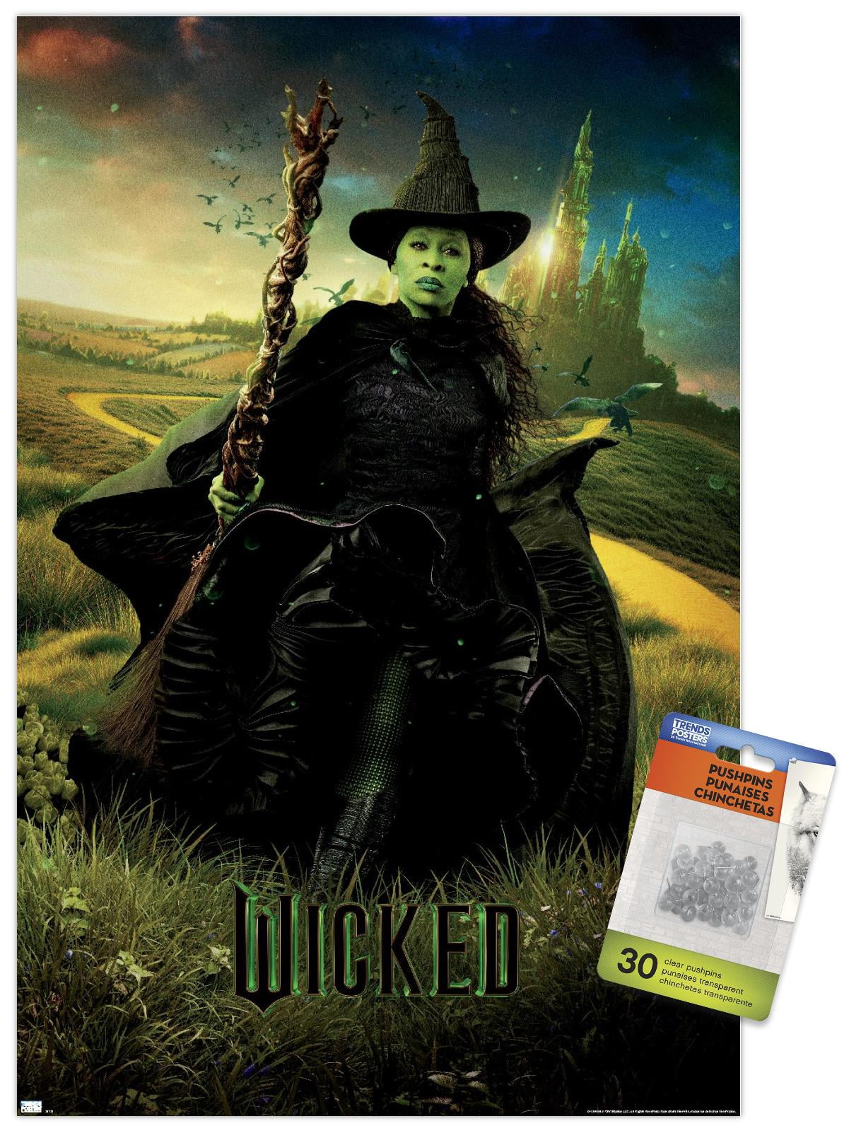 Wicked - Elphaba One Sheet Wall Poster with Push Pins, 14.725" x 22.375 ...