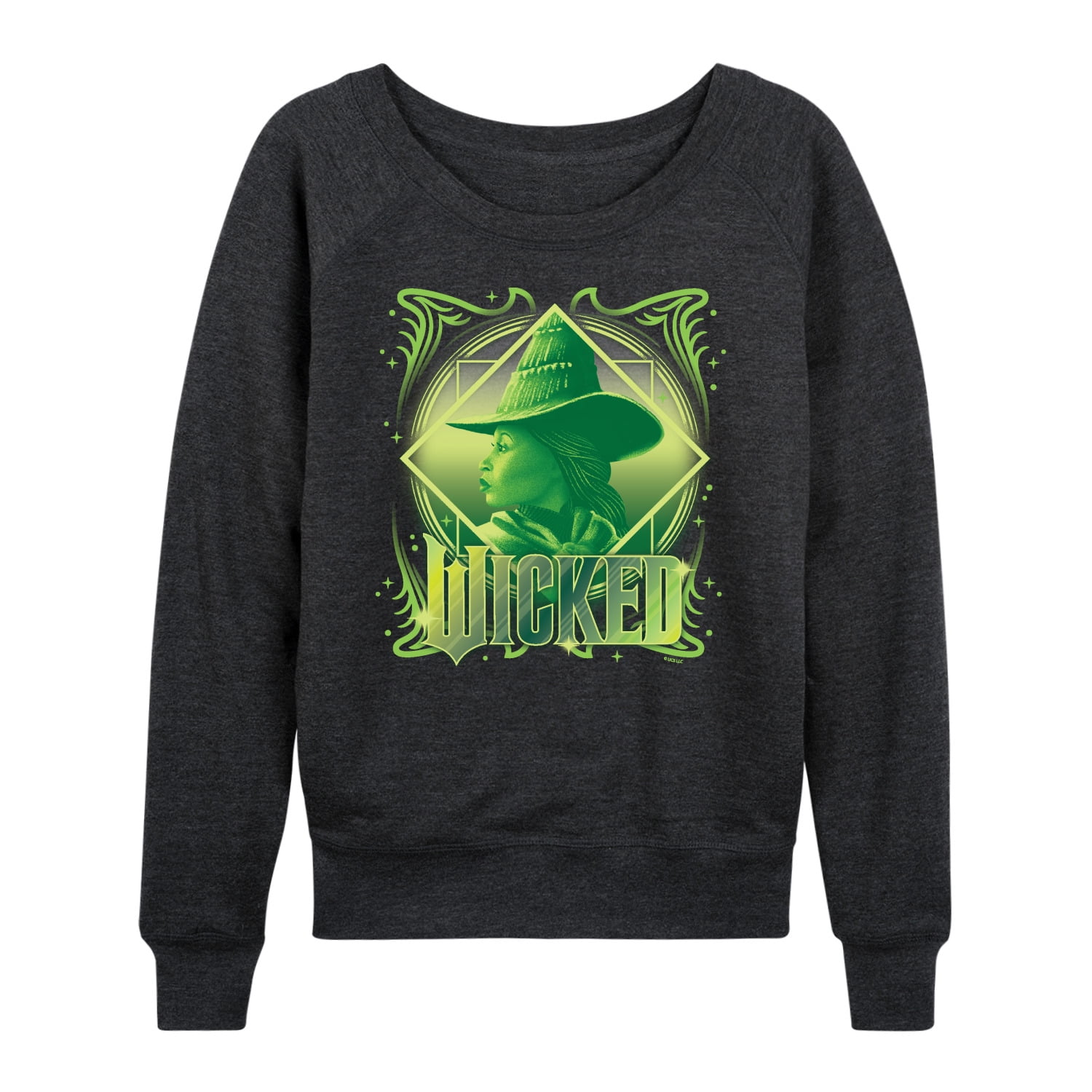 Wicked - Elphaba Portrait Logo - Women's French Terry Pullover ...